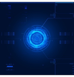 Futuristic graphic user interface Royalty Free Vector Image