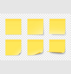 Yellow sticker with paper clip attached Royalty Free Vector