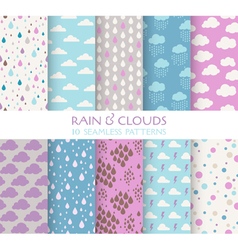 8 seamless geometric patterns Royalty Free Vector Image