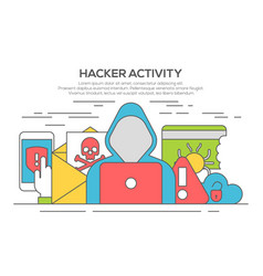 Geek hacker logo template Royalty Free Vector Image