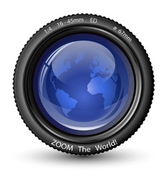 Zoom world Royalty Free Vector Image - VectorStock