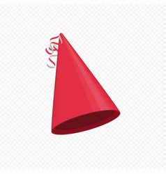 Red party hat Royalty Free Vector Image - VectorStock