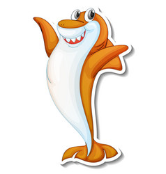 Angry shark Royalty Free Vector Image - VectorStock