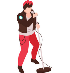 A cute singer Royalty Free Vector Image - VectorStock