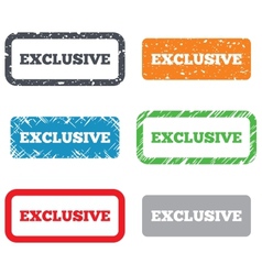 Exclusive sign icon Limited edition symbol Vector Image