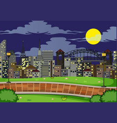 Day and night nature scene Royalty Free Vector Image