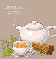 Cinnamon tea Royalty Free Vector Image - VectorStock