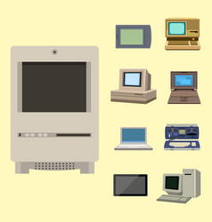 Old computer Royalty Free Vector Image - VectorStock