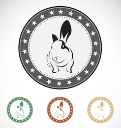 Label frame rabbit Royalty Free Vector Image - VectorStock