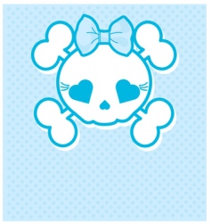 Blue zombie head Royalty Free Vector Image - VectorStock