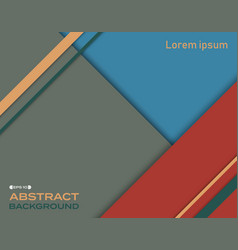 Abstract simple color pattern with shadow Vector Image