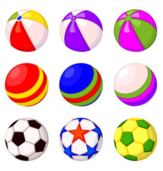 Toys cube blocks football ball cartoon Royalty Free Vector