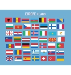 Flags of Europe Set Royalty Free Vector Image - VectorStock