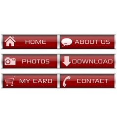 Shopping online shop red icon background im Vector Image