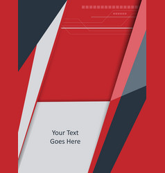 Modern cover template Royalty Free Vector Image