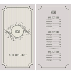Menu Royalty Free Vector Image - VectorStock