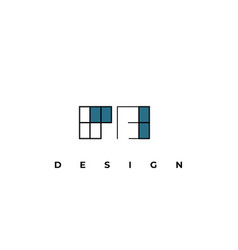 Interior design icon interiors logo Royalty Free Vector
