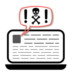 Hacked glitch text warning about hacker attack Vector Image