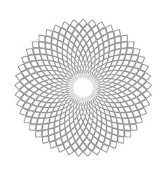 Circle rotation pattern Royalty Free Vector Image
