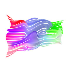 Colorful flow poster transparent brushstroke wave Vector Image