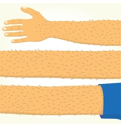 Long hand isolated Royalty Free Vector Image - VectorStock