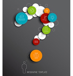 Abstract question mark Royalty Free Vector Image