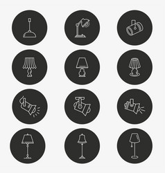 Round lamp Royalty Free Vector Image - VectorStock