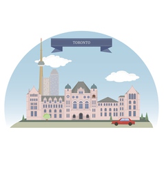 Toronto city Royalty Free Vector Image - VectorStock