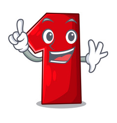 Finger multiply sign icon isolated on mascot Vector Image