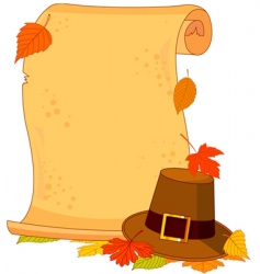 Thanksgiving scroll Royalty Free Vector Image - VectorStock