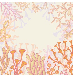 Abstract background with corals Royalty Free Vector Image