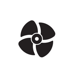 Airplane propeller with 3 blades Royalty Free Vector Image