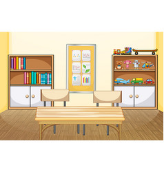 Magic school magician classroom interior Vector Image