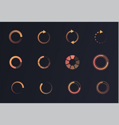 Loading progress ui design element eps 10 Vector Image