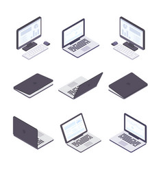 Computer mouse in isometric view from two sides Vector Image