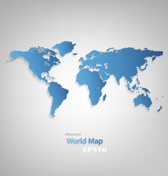 Paper 3d world map Royalty Free Vector Image - VectorStock