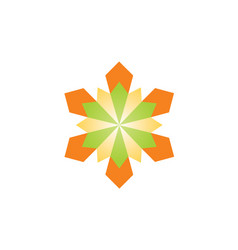 Flower diamond logo Royalty Free Vector Image - VectorStock