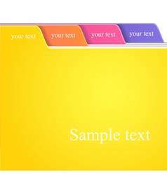 Folder tabs Royalty Free Vector Image - VectorStock