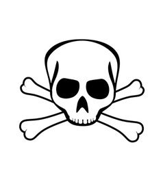 Two faced skull Royalty Free Vector Image - VectorStock