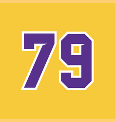 Basketball and baseball sport numbers 41 Vector Image