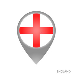 High quality colorful labeled map england Vector Image