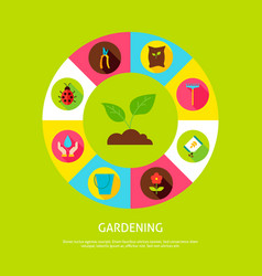 Spring gardening concepts Royalty Free Vector Image