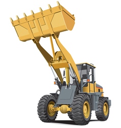Wheel loader Royalty Free Vector Image - VectorStock