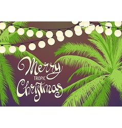 Original Christmas palm trees Royalty Free Vector Image