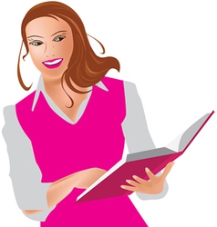 Students with their teacher Royalty Free Vector Image