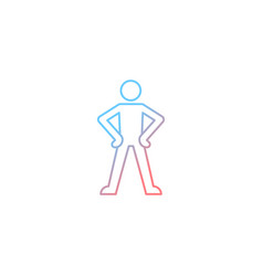 Body language concept icon Royalty Free Vector Image