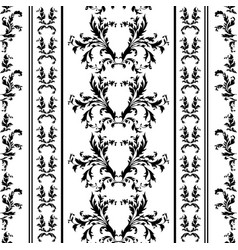 Rococo seamless pattern Royalty Free Vector Image