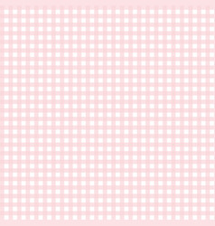 Cute pink gingham pattern Royalty Free Vector Image
