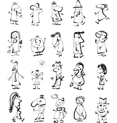 People in queue Royalty Free Vector Image - VectorStock