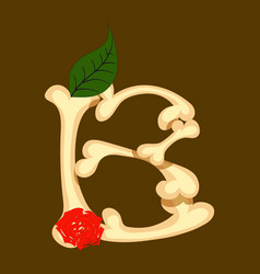 Letter f desert design concept Royalty Free Vector Image